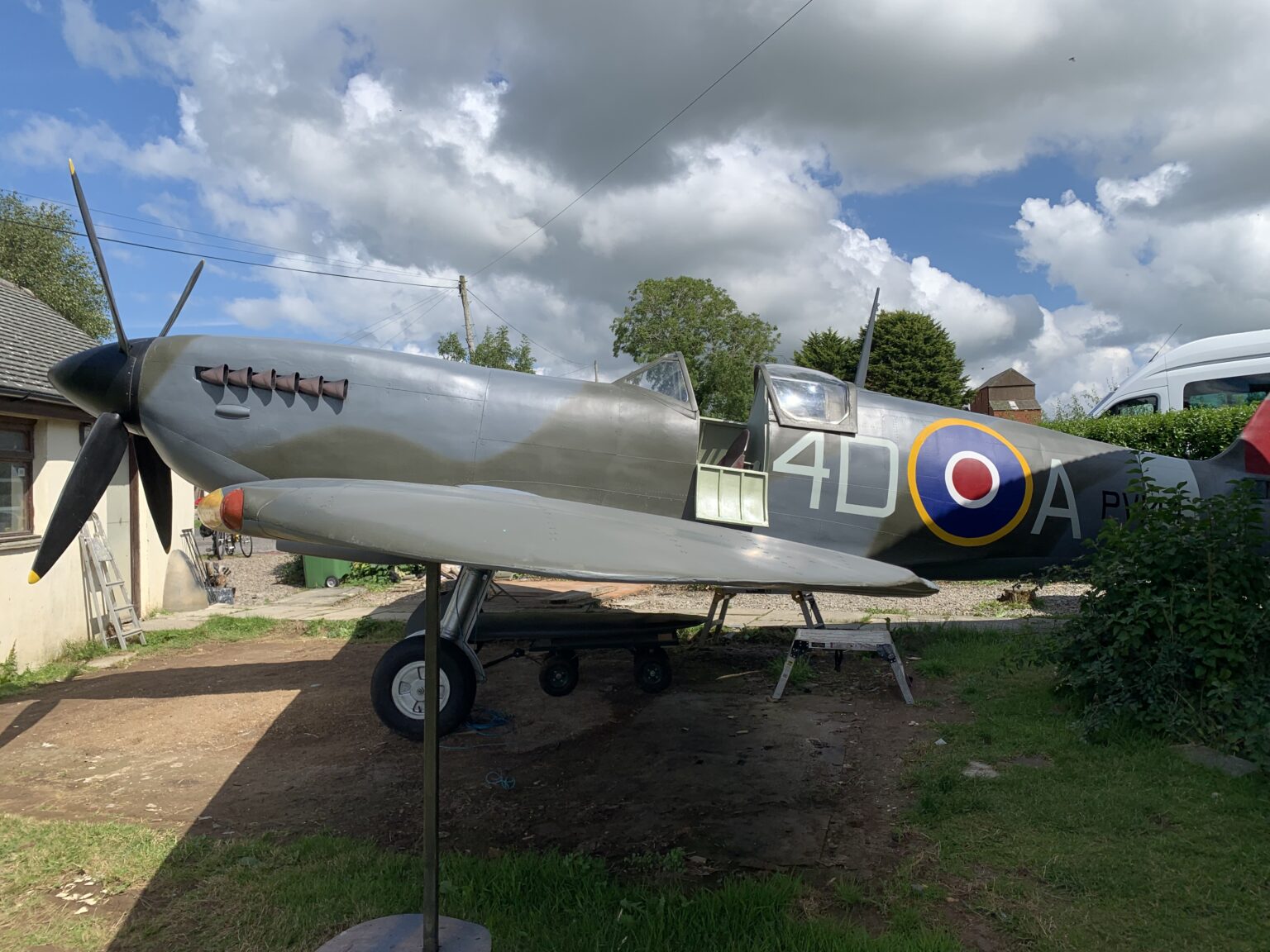 Historian has to Sell Full Sized Spitfire Replica he Built in his Garden